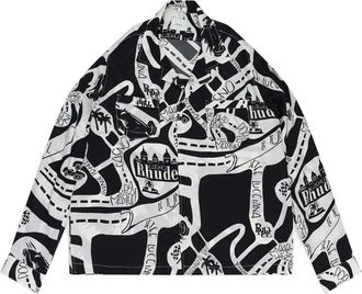 Rhude Strada Hemd aus Seide - Schwarz