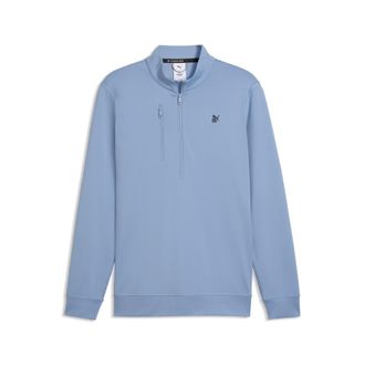 Puma Veste de golf &agrave; col zipp&eacute; PUMA x REIGNING CHAMP Homme, Accessoires, Bleu, XXL