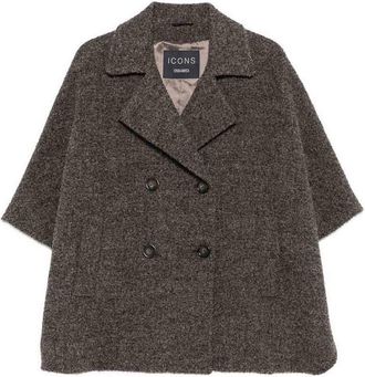 Cinzia Rocca Kurzer Mantel - Grau