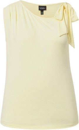 Ulla Popken T-Shirt Top asymmetrischer Ausschnitt Slim &auml;rmellos
