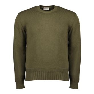 Moncler Rundhals-Strickpullover - - Knitwear - Herren - Gr&uuml;n - S