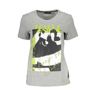 Guess Femme, Tops, Gris, Taille: 36 FR T-shirt &agrave; manches courtes