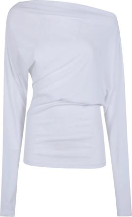 Ann Demeulemeester Femme, Tops, Blanc, Taille: 36 FR Roos Bias Cut Drop Shoulder Top