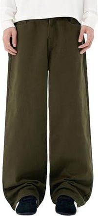 Generic Jean Homme Jeans Homme Jean Homme Regular Confortable Classique Ample Stretch D&eacute;contract&eacute; Couleur Unie - Basique Confortable avec Poches, Parfait pour