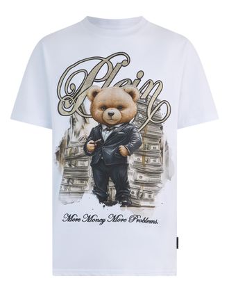 Philipp Plein Round Neck T-Shirt Teddy Money