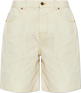 Balmain Homme, Shorts, Beige, Taille: W31 Faded Denim Bermuda Shorts
