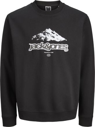 Jack & Jones Jcoflare Front Print Sweat Crew Neck