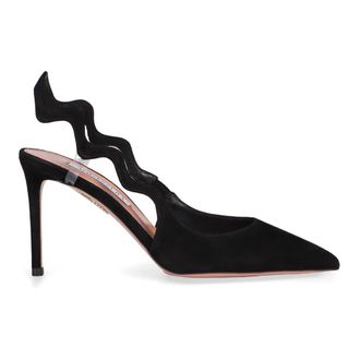 Aquazzura Schwarze Wildleder Stiletto-Abs&auml;tze - - Shoes - Damen - Schwarzk - 36 EU