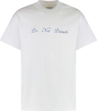 Mr. Saturday Homme, Tops, Blanc, Taille: XS T-shirt imprim&eacute; &agrave; col rond