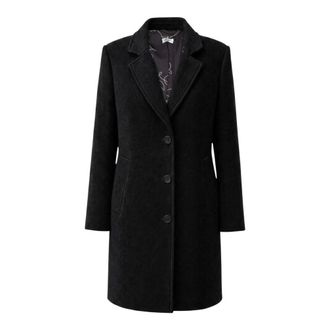 Liu Jo Femme, Manteaux, Noir, Taille: 36 FR Manteau Mi-long