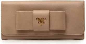 Prada Portefeuille Long Pre-owned avec D&eacute;tail - Femme - Pre-owned - Brun - Taille: ONE Size