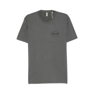 Sunflower Graues Baumwoll-Crew-Neck-T-Shirt - - Tops - Herren - Grau - XL