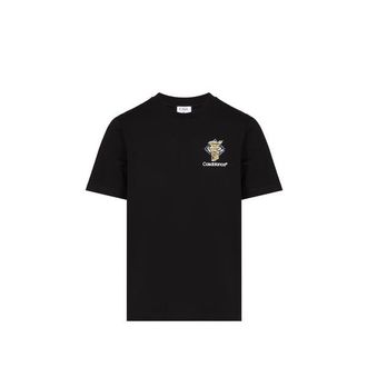 Casablanca Diamond Column T-Shirt - Schwarz