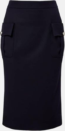 Alexander McQueen Bleistiftrock aus Wolle