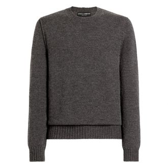 Dolce & Gabbana Homme, Pulls, Gris, Taille: L Pull Girocollo ML