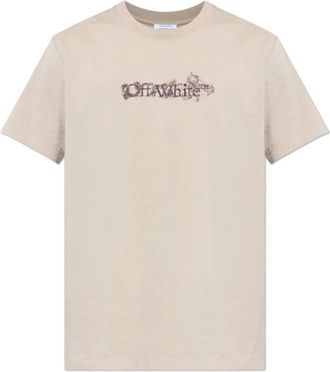 Off-white Homme, Tops, Beige, Taille: 3XL T-Shirt Logo