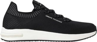 A|X Armani Exchange Homme, Chaussures, Noir, Taille: 43 EU Baskets Casual Tricot&eacute;es