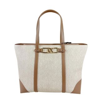 A|X Armani Exchange Femme, Sacs, Beige, Taille: ONE Size Polly Denim Shopping Bag