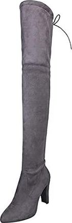 Generic Bottes au-dessus du genou pour femme - Doublées et imperméables - Chaudes - Bottes confortables pour femme - Bottes dhiver élégantes - Couleur unie - 