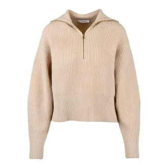 Max Mara Femme, Pulls, Beige, Taille: 40 FR Pull &agrave; col roul&eacute; Nadar