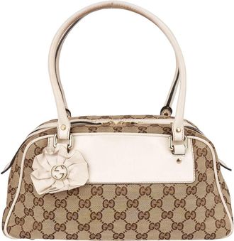 Gucci Crossbody Bags - Gucci GG Monogram Flower Handbag - Gr. unisize - in Braun - f&uuml;r Damen