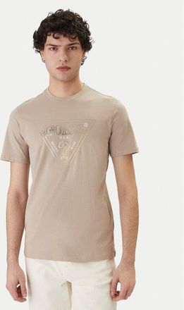 Guess T-Shirt M6GI11 K2992 Beige Slim Fit