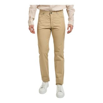 Bugatti Homme, Pantalons, Beige, Taille: S Pantalon en coton coupe slim