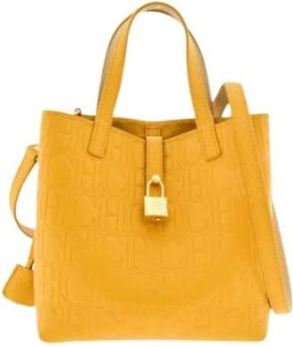 Carolina Herrera Femme, Sacs, Jaune, Taille: ONE Size Matryoshka Locked XS