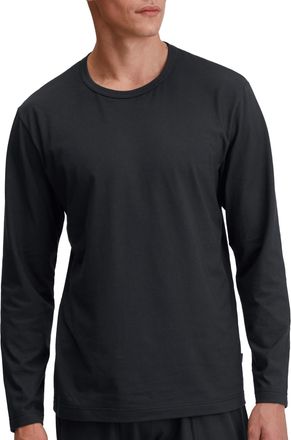 CALIDA RMX Sleep Langarmshirt Herren, Bio-Baumwolle, pflegeleicht, atmungsaktiv, feuchtigkeitsregulierend