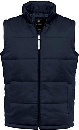 B&C Collection Gilet imperméable en Nylon matelassé sans Manches Bodywarmer - Marine (M)