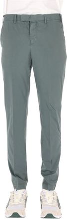 Pantaloni Torino Homme, Pantalons, Vert, Taille: XL Pantalone silkochino tinto capo Master fit