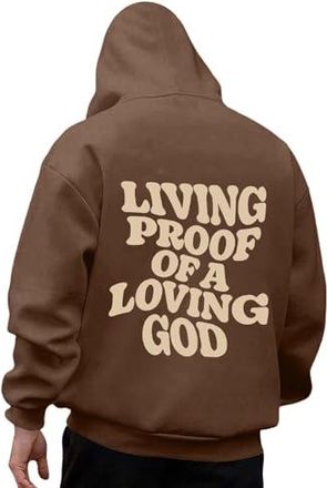 Generic Sweat a Capuche Homme Hooded Sweatshirt Sweatshirt &agrave; Capuche Homme, Pullover &agrave; Manches Longues avec Design Imprim&eacute; pour Le Printemps et lAutomne