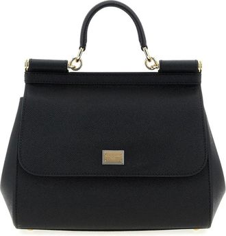 Dolce & Gabbana Sac Dauphine Top Handle - Femme - Sacs - Noir - Taille: ONE Size