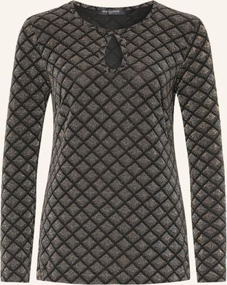 Ana Alcazar Longsleeve Mit Glitzergarn schwarz