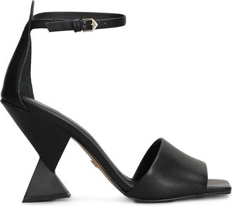Carrano sandales en cuir 95 mm - Noir
