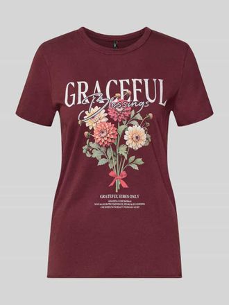 Only Regular Fit T-Shirt aus reiner Baumwolle ONLLUCY