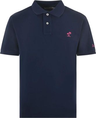 MC2 Saint Barth Homme, Tops, Bleu, Taille: S Polo Chemises