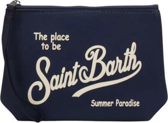 MC2 Saint Barth Femme, Sacs, Bleu, Taille: ONE Size Aline Pochette en Nylon
