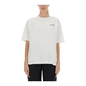 Aspesi Femme, Tops, Blanc, Taille: 38 FR Cotton Jersey T-Shirt