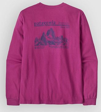 Patagonia Mw Hut Tripper Skyline Longsleeve amaranth pink