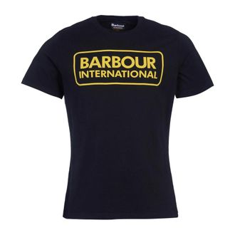 Barbour Homme, Tops, Noir, Taille: XL T-Shirt de Style Moto Iconique