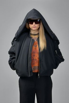 Jean Paul Gaultier Hooded Bomber Jacket