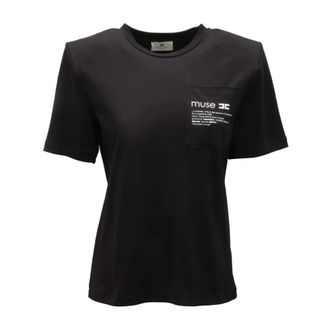 Elisabetta Franchi Maglia Ma-020-56E2 - - Tops - Damen - Schwarzk - S