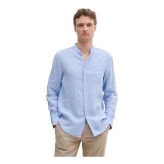 Benetton Homme, Chemises, Bleu, Taille: M Chemise en lin