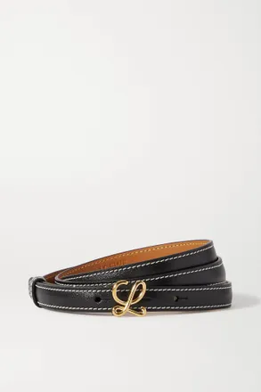 Loewe Ceinture En Cuir L Buckle - Noir
