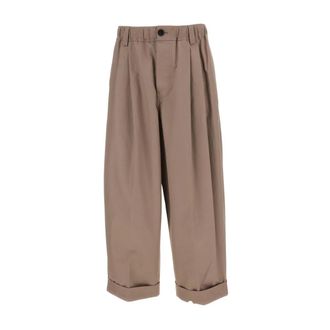 Marni Canvas Hose mit Bundfalten - - Trousers - Herren - Beige - L