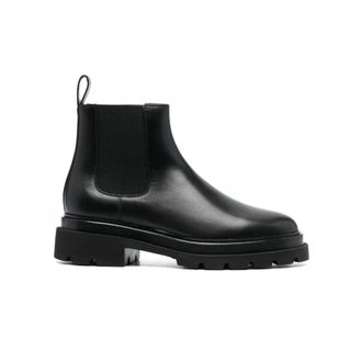 Santoni Leder-Slip-On-Stiefel - - Shoes - Damen - Schwarzk - 37 EU