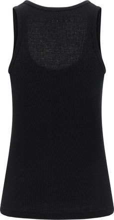 Isabel Marant Womens Black Cotton Tank Tops