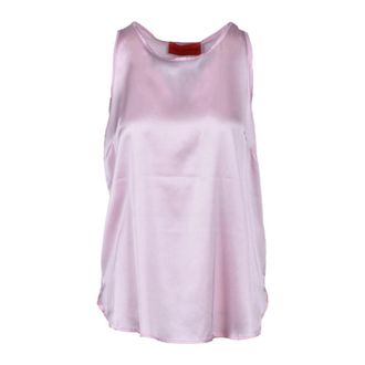 Wild Cashmere Seidenmischung Top - - Tops - Damen - Rosa - M