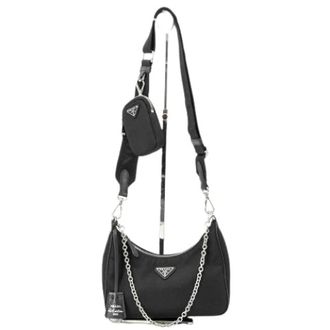 Prada Pre-owned Vintage Nylon Crossbody Bag - - Pre-owned - Damen - Schwarzk - ONE SIZE